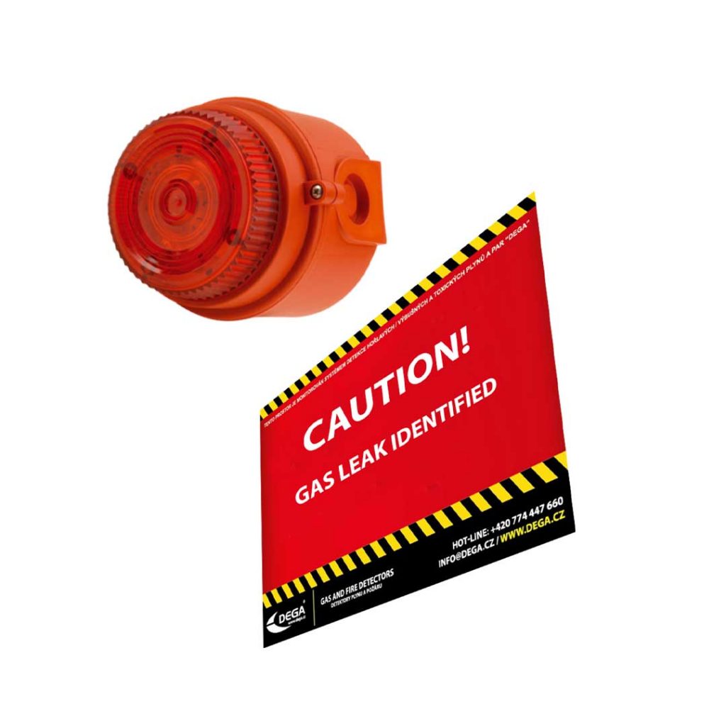 RED flashing BEACON - Ex - JWII Gas Detection System